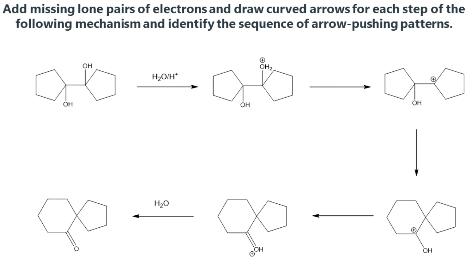 Solved Add missing lone pairs of electrons and draw curved | Chegg.com
