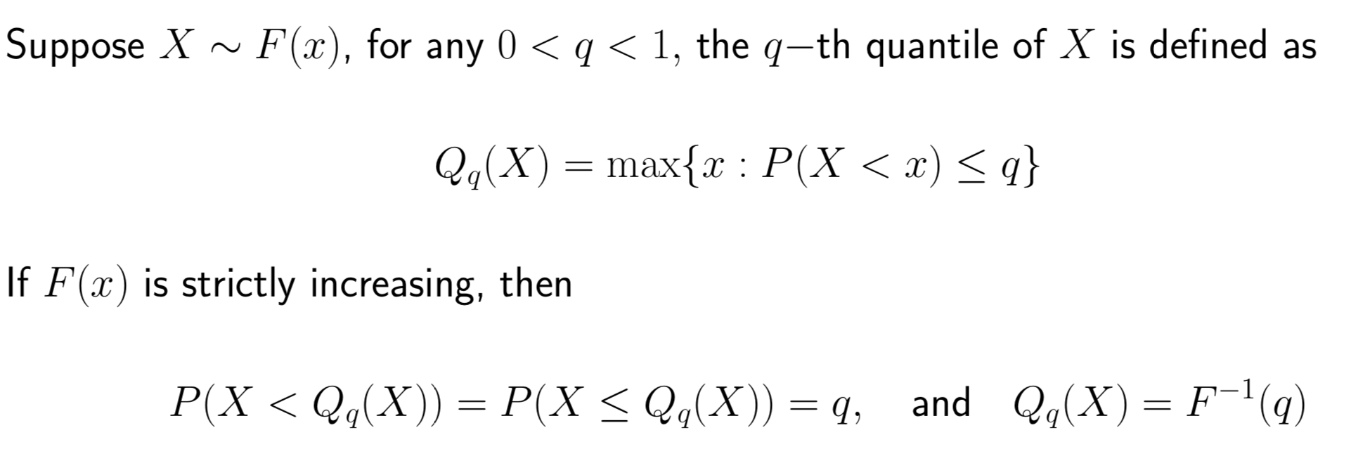Solved Suppose X∼F(x), for any 0 | Chegg.com