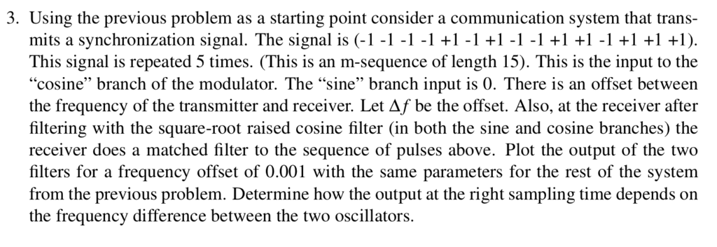 2. A communication system uses BPSK modulation to | Chegg.com