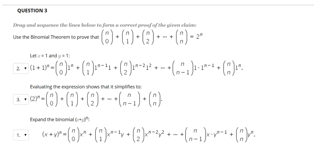 Solved QUESTION 3 Drag and sequence the lines below to form | Chegg.com