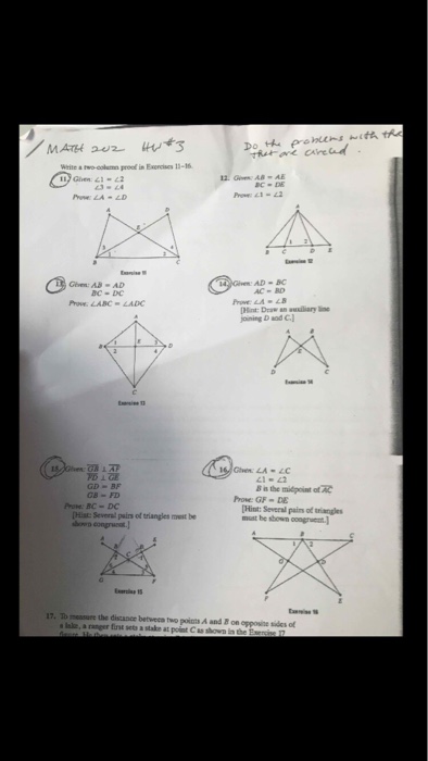 Solved White a two-cokumn prool in Exencises 13-16 ABAB Poe: | Chegg.com