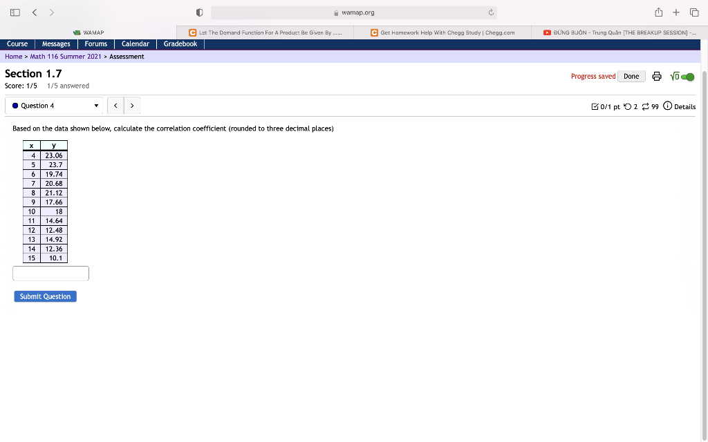 Solved D wamap.org + C Get Homewark Help With Chegg | Chegg.com