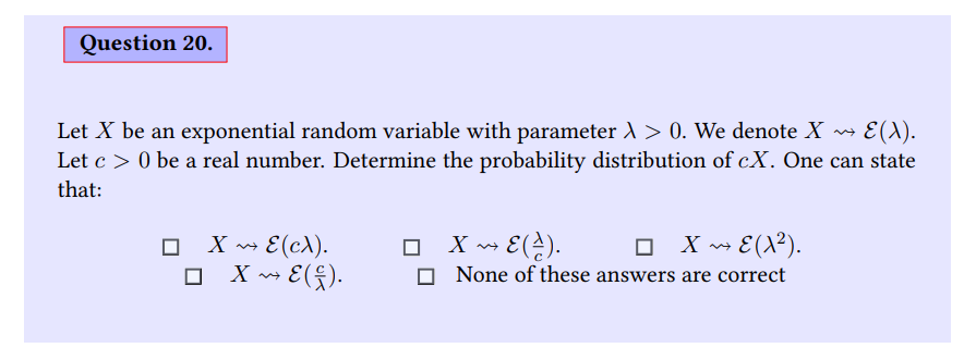 Solved Let X Be An Exponential Random Variable With