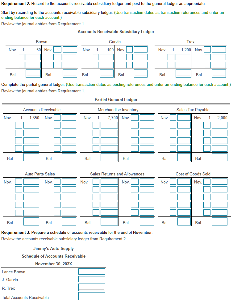 Solved Requirements 1. Joumalize the transactions using the | Chegg.com