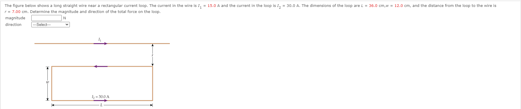 Solved The figure below shows a long straight wire near a | Chegg.com