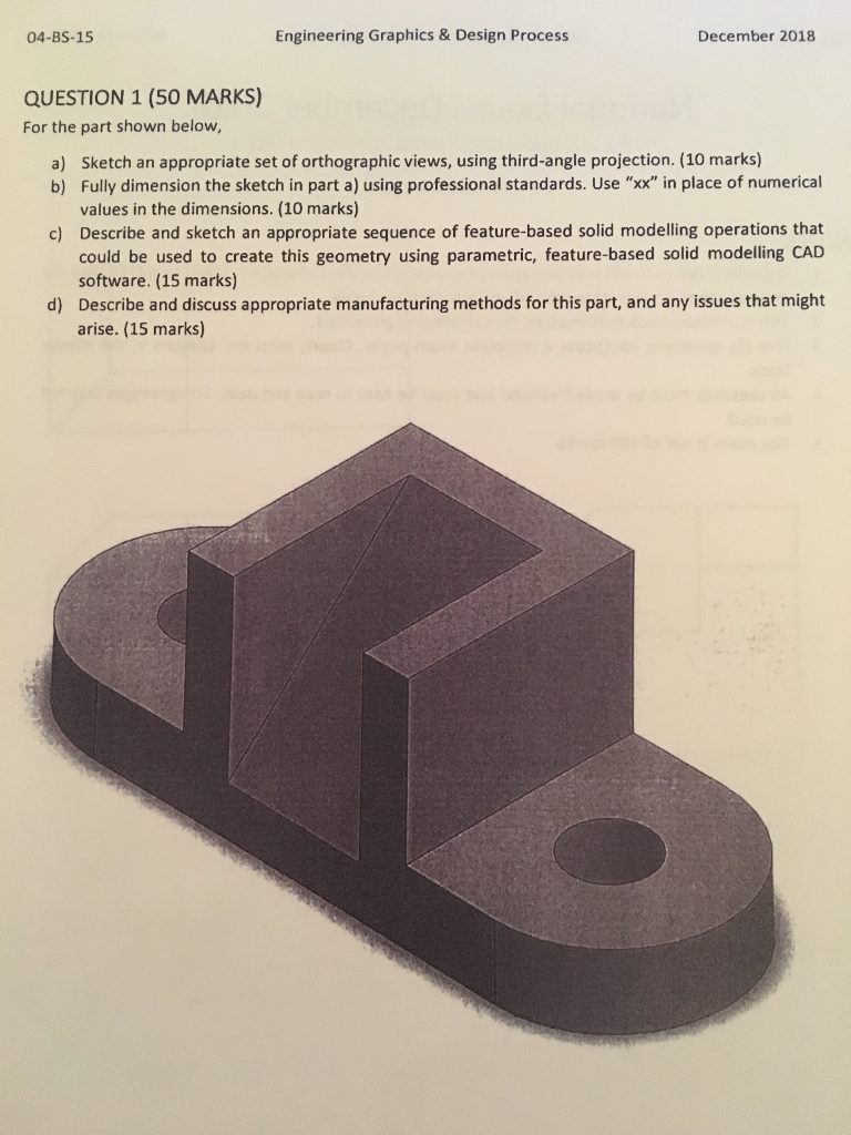 Solved 04-BS-15 Engineering Graphics & Design Process | Chegg.com
