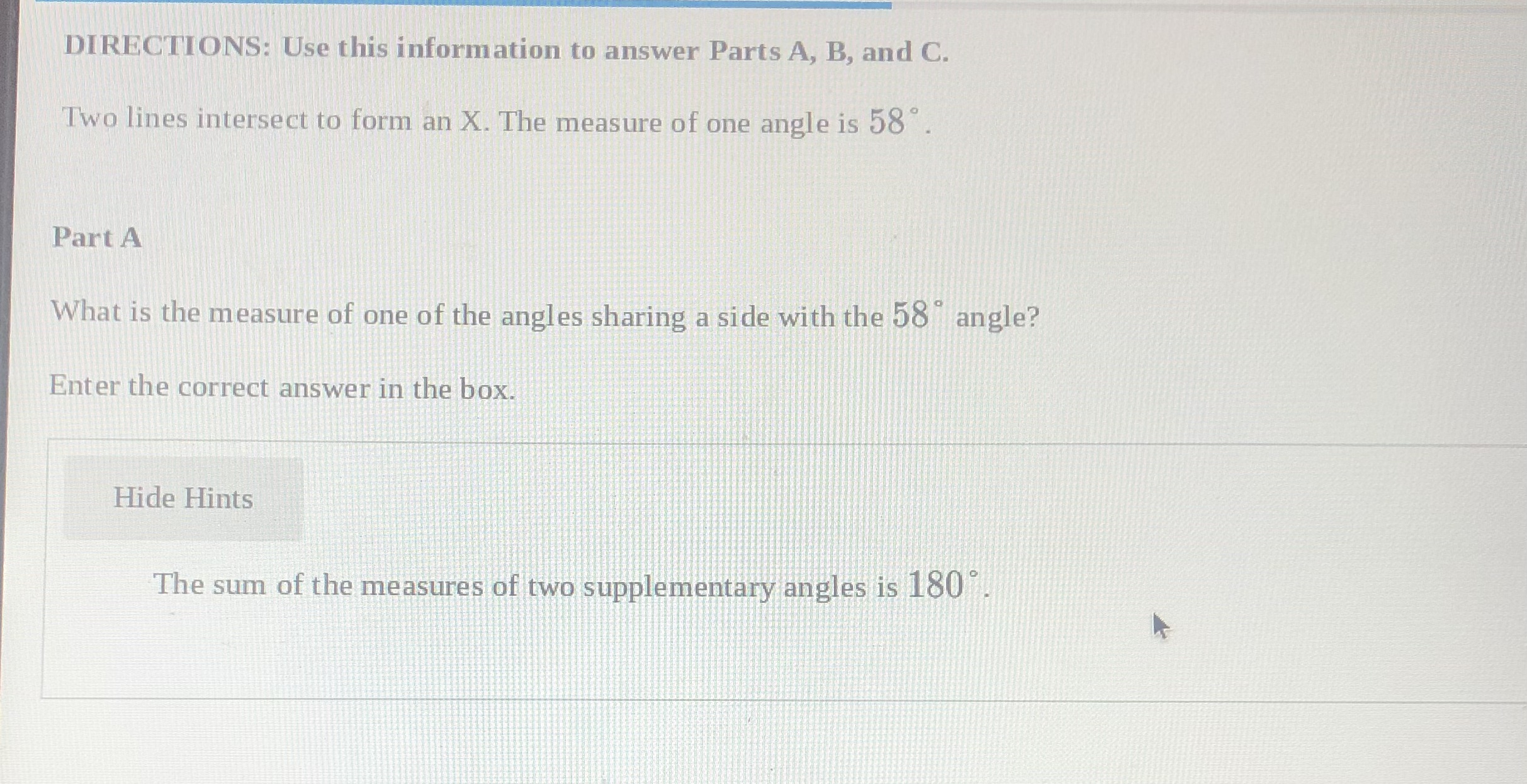 Solved DIRECTIONS: Use this information to answer Parts A, | Chegg.com