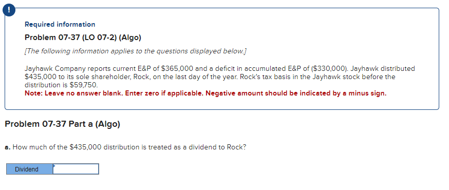 Solved Required information Problem 07-37 (LO 07-2) (Algo) | Chegg.com