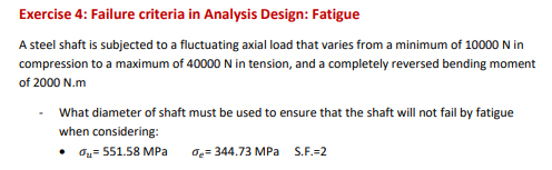 Exercise 4: Failure criteria in Analysis Design: | Chegg.com