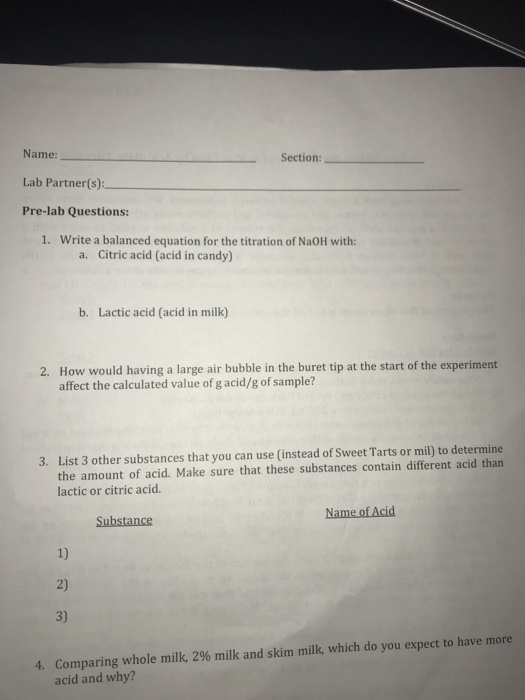 Solved Name: Lab Partner(s) Pre-lab Questions: Section: 1. | Chegg.com Solved Name: Lab Partner(s) Pre-lab Questions: Section: 1. | Chegg.com