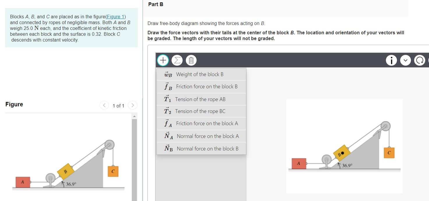 Solved Blocks A,B, and C are placed as in the figure(Figure | Chegg.com