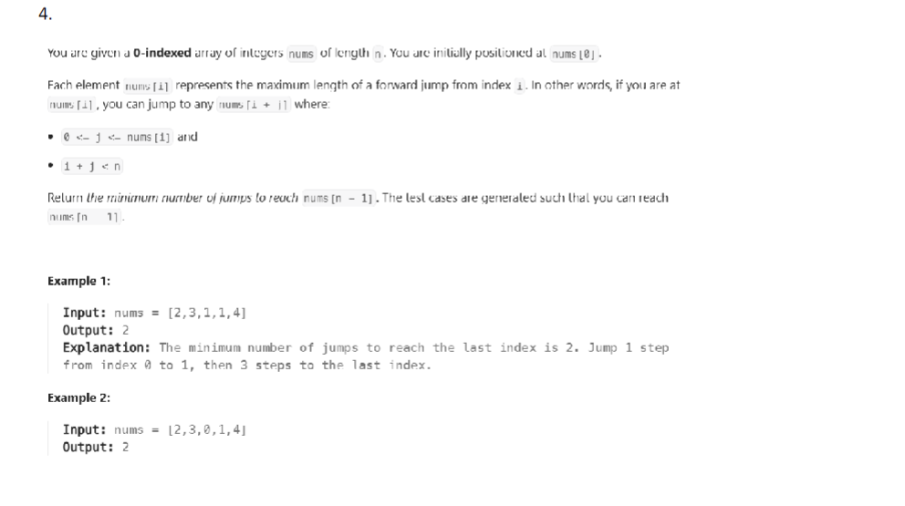 Solved You are given a 0-indexed array of integers nums of | Chegg.com