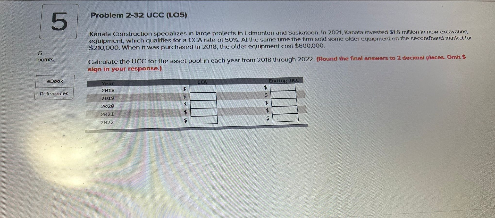 Solved Problem 2-32 UCC (LO5) Kanata Construction | Chegg.com