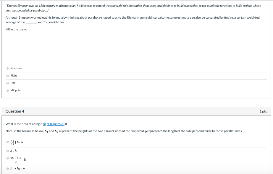 Solved "Thomas Simpson was an 18th century mathematician; | Chegg.com