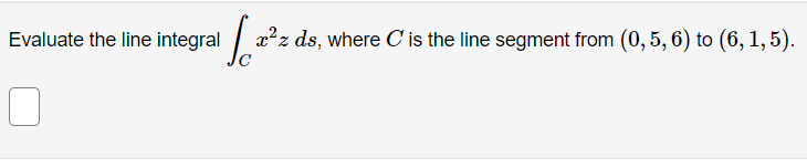 [Solved]: Evaluate the line integral Cx2zds, where C is th