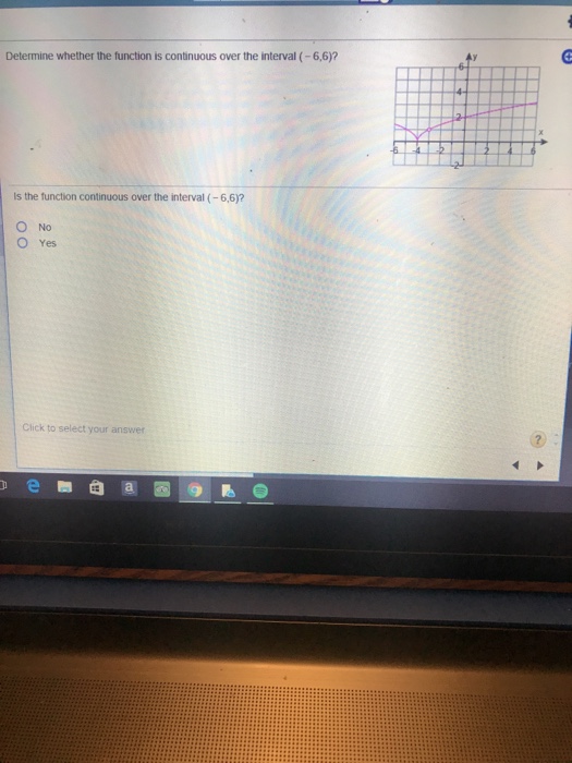 Solved Determine whether the function is continuous over the | Chegg.com