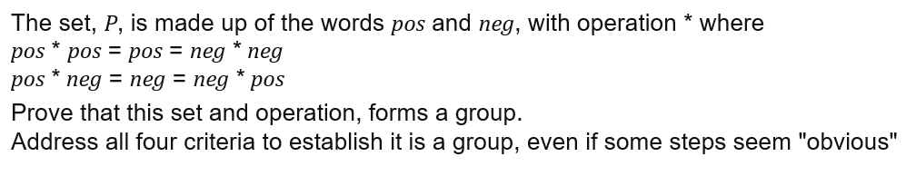 Solved The set, P, is made up of the words pos and neg, with | Chegg.com