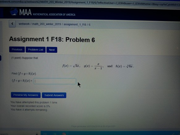 Solved ebwork.concordia.ca/webwork2/MATH 203, Winter | Chegg.com