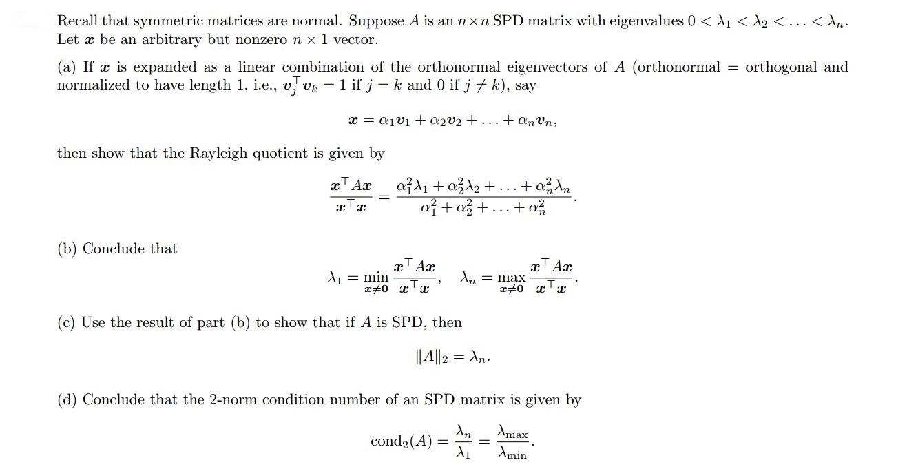 Solved Recall that symmetric matrices are normal. Suppose A | Chegg.com