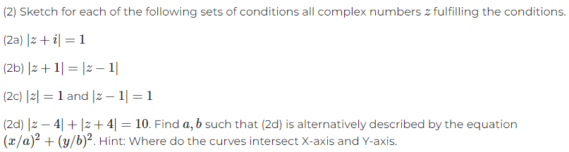Solved (2) Sketch for each of the following sets of | Chegg.com