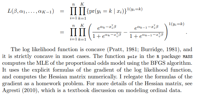 21.1 Hessian matrix in the multinomial logit model | Chegg.com