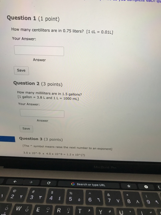 Solved How many centiliters are in 0.75 liters? [1 cL = | Chegg.com