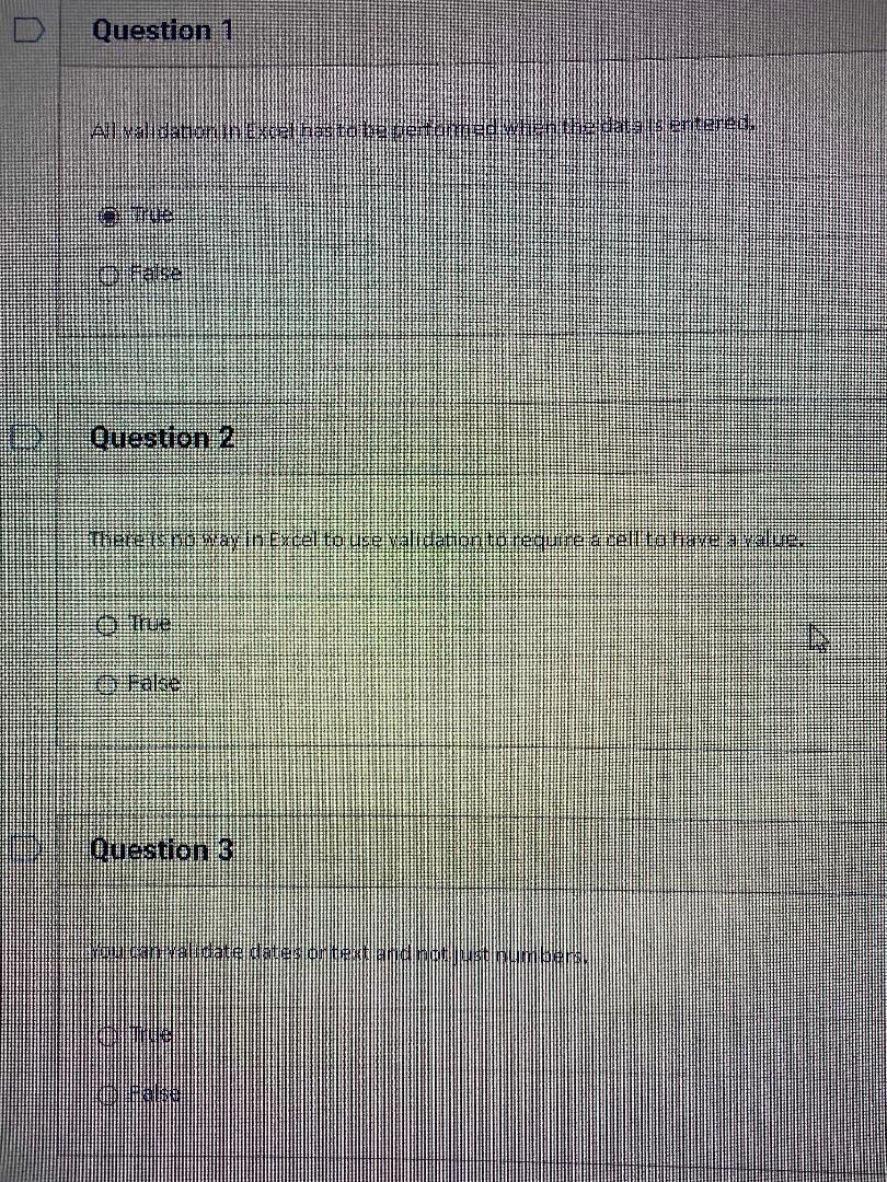 Solved Excel Allows You To Restrict Data Entry To Cells To 2982