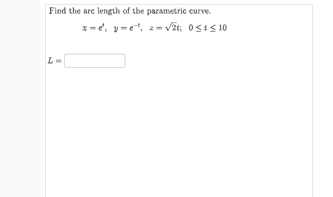 Solved Find the arc length of the parametric curve. | Chegg.com