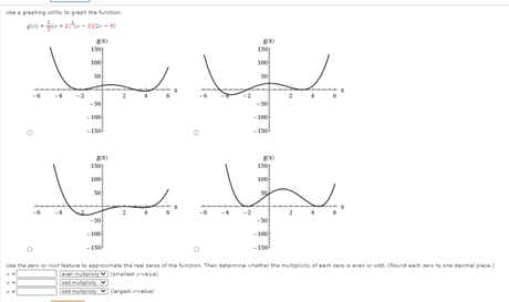 Solved Use a graphing utility to graph the function. g(x) | Chegg.com