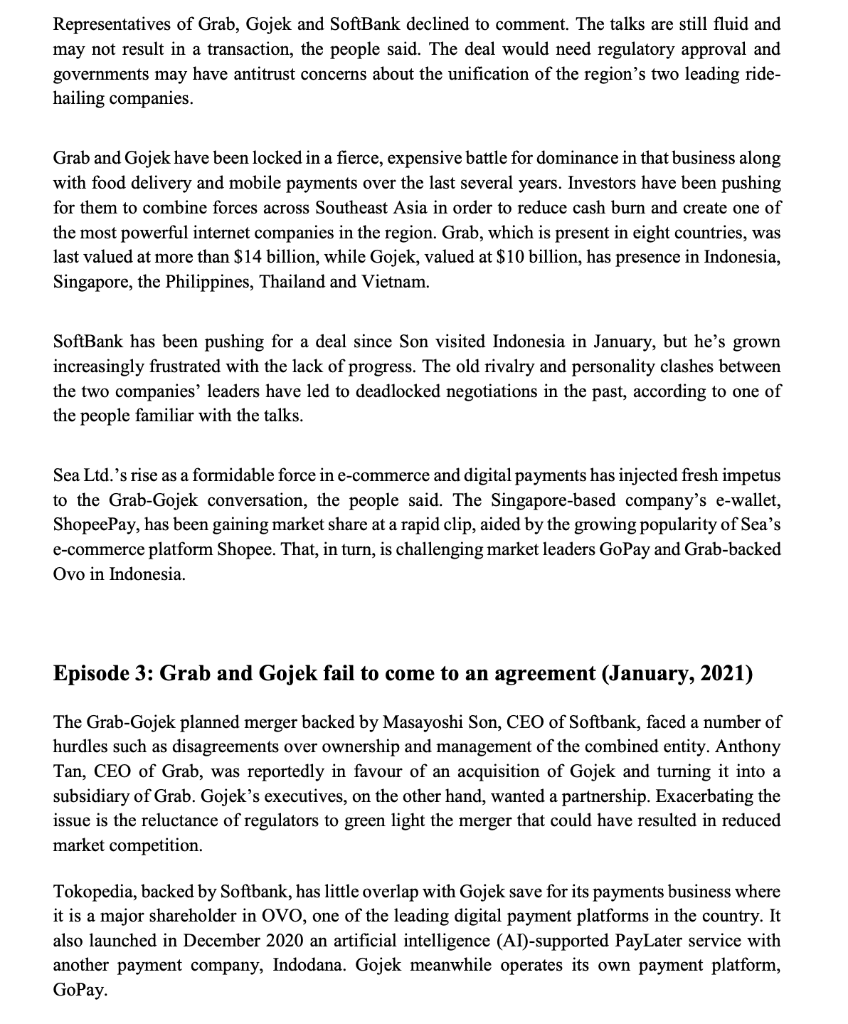 Solved Gojek Saga Episode 1: What fuels Gojek's success? | Chegg.com