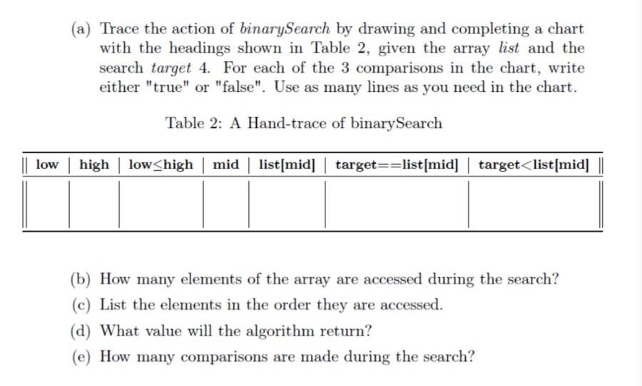 B. Binary search is a decrease-and-conquer algorithm. | Chegg.com