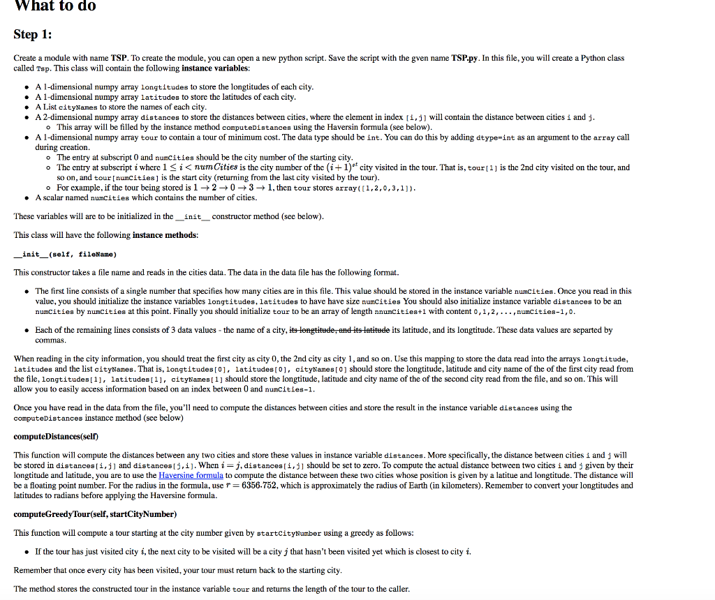 Outcomes • numpy arrays • classes Description In this | Chegg.com