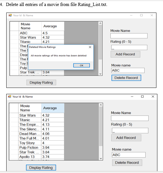 Solved Using visual basic The application program reads in | Chegg.com