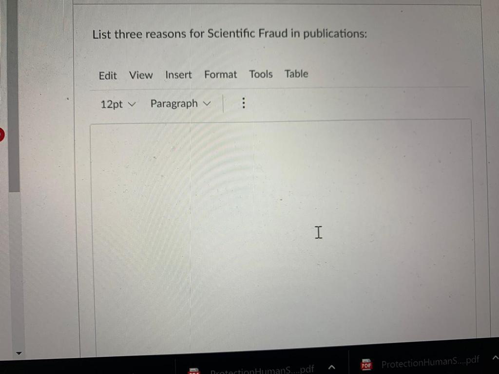 Solved List three reasons for Scientific Fraud in | Chegg.com
