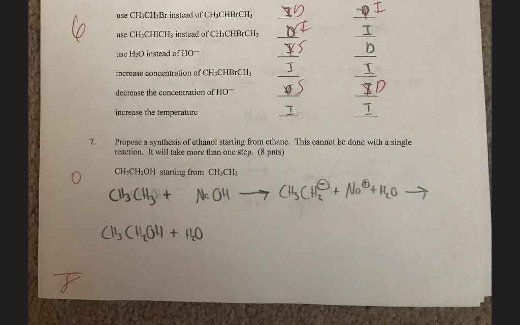 Solved use CH3CH2Br instead of CH3CHBrCH3 use CH3CHICH3 | Chegg.com