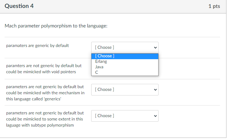 Solved Mach parameter polymorphism to the language: | Chegg.com