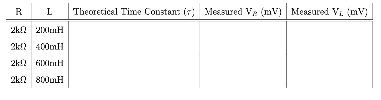 Solved determine the theoretical time constants of all | Chegg.com