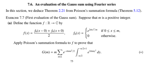 Solved Theorem 5.12 (Poisson's summation formula). Let the | Chegg.com
