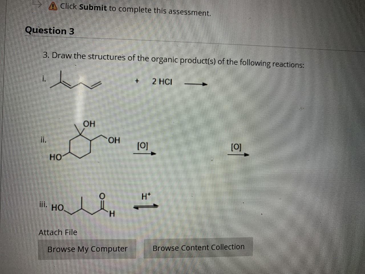 Solved 4 Click Submit to complete this assessment. Question | Chegg.com