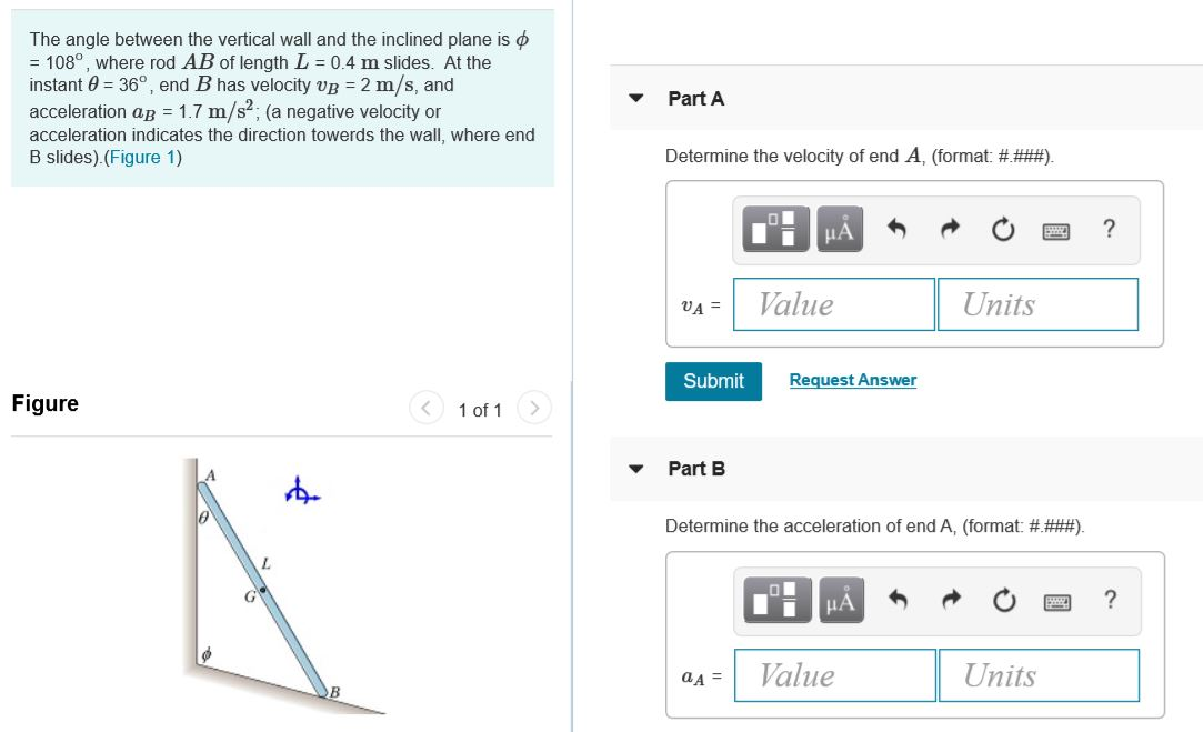 Solved The angle between the vertical wall and the inclined | Chegg.com