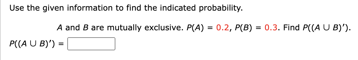 Solved Use the given information to find the indicated | Chegg.com