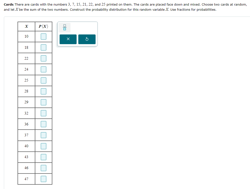 Solved Cards There are cards with the numbers | Chegg.com