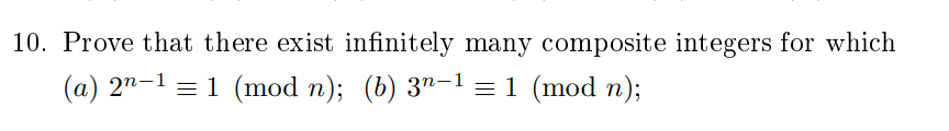 Solved 0. Prove that there exist infinitely many composite | Chegg.com