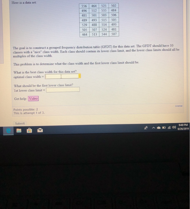 Solved Here is a data set 502 525 556 464 535 484 512 496 | Chegg.com