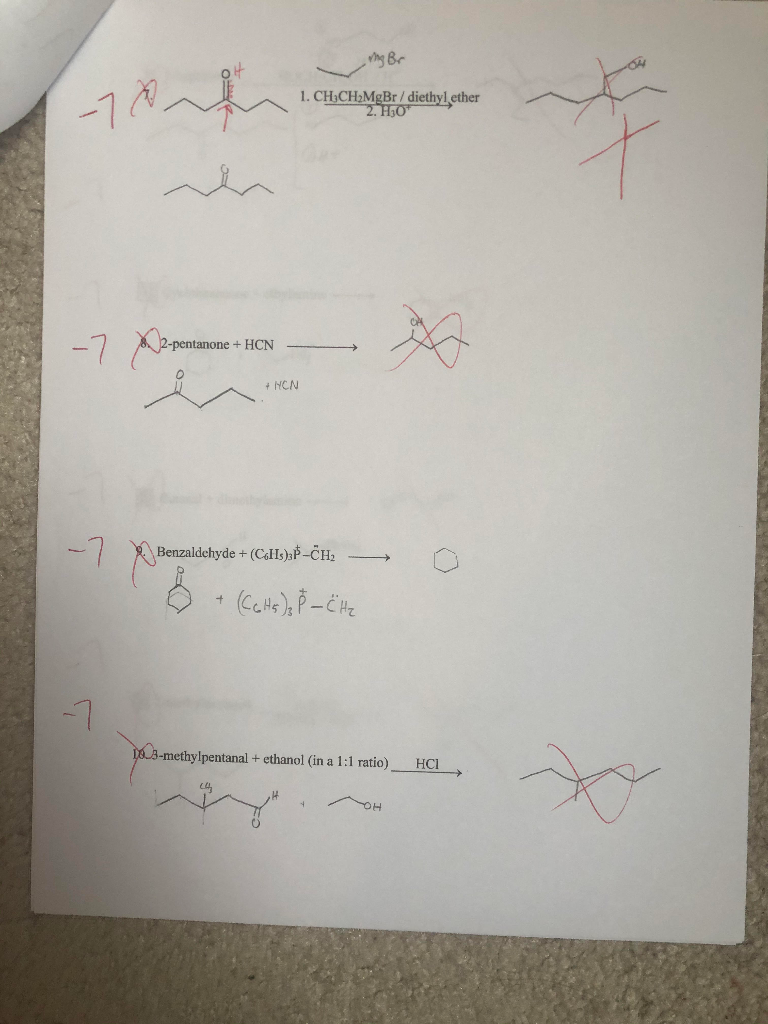 Solved mg Br -70 1. CH CH2MgBr / diethyl ether 2. H30 -7 | Chegg.com