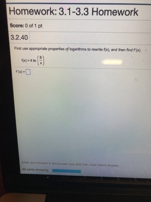 Solved Homework 3 1 3 3 Homework Score 0 Of 1 Pt 3 2 40