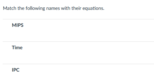 Solved MIPS rating or MIPS (millions of instructions per | Chegg.com