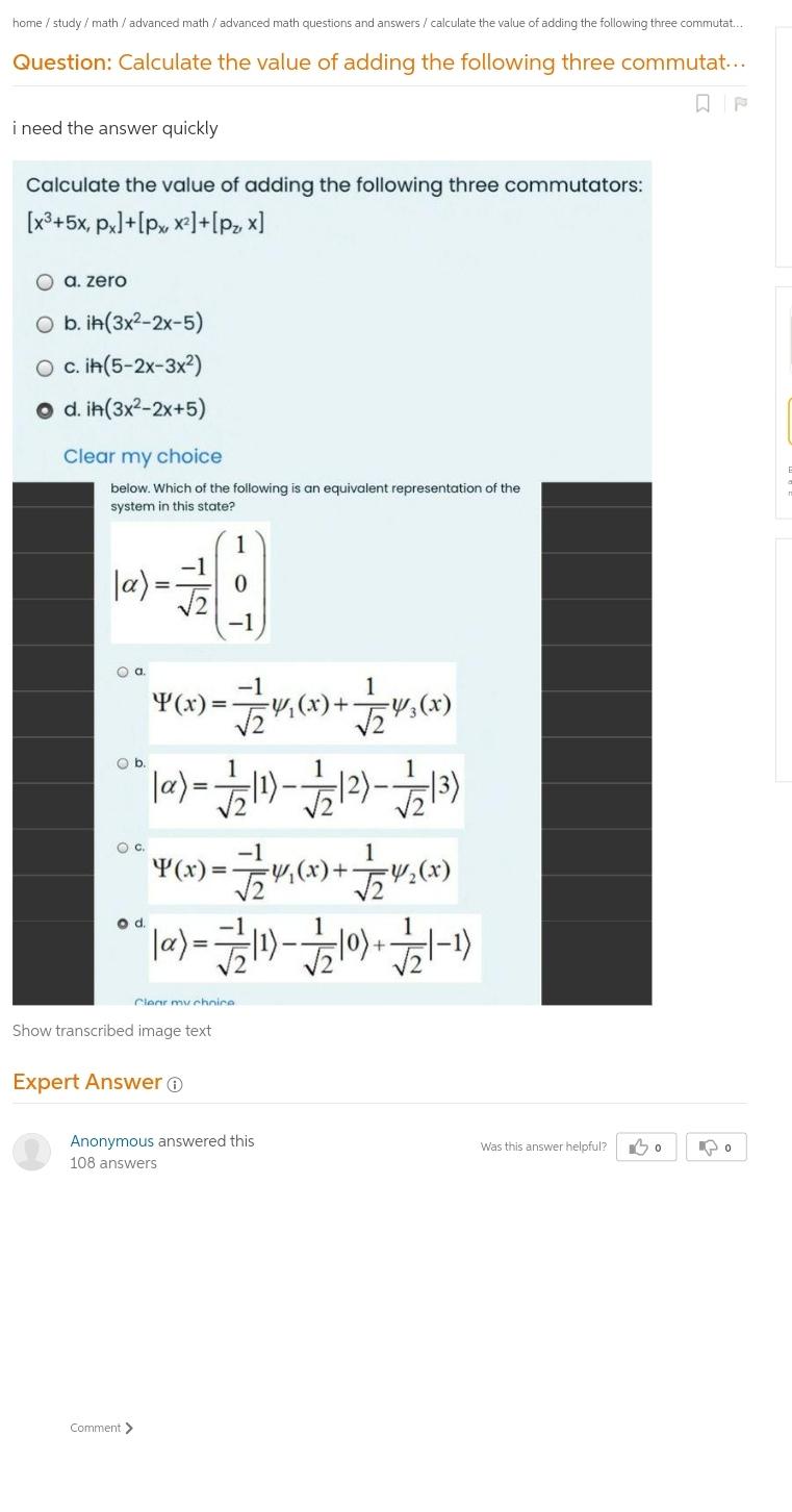 Solved home / study/math / advanced math / advanced math | Chegg.com