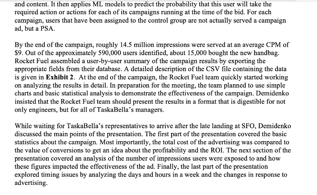 Solved It was a typical foggy morning in the San Francisco | Chegg.com