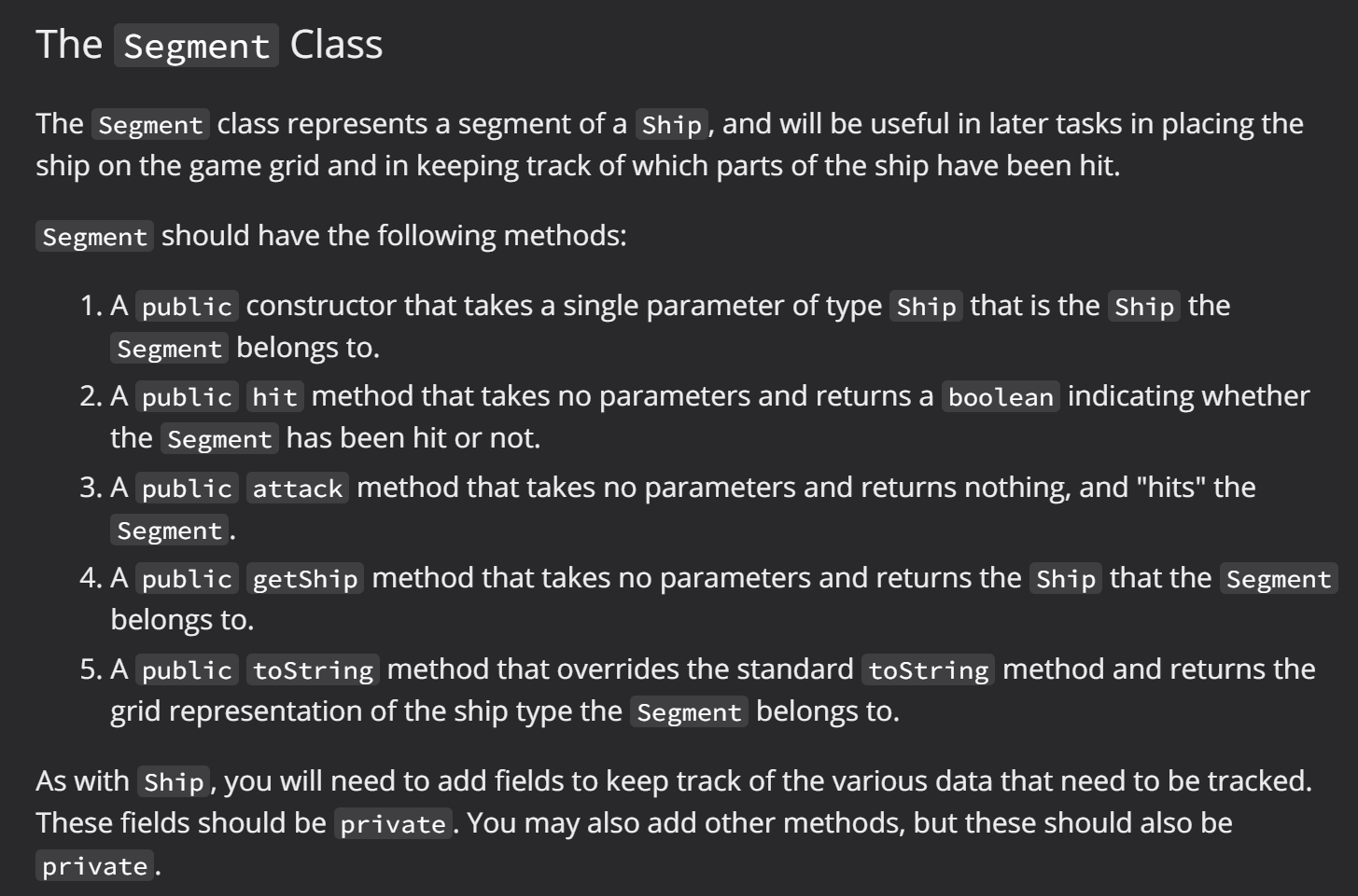 Solved Working in the Shipyards Ships and Segments For the | Chegg.com